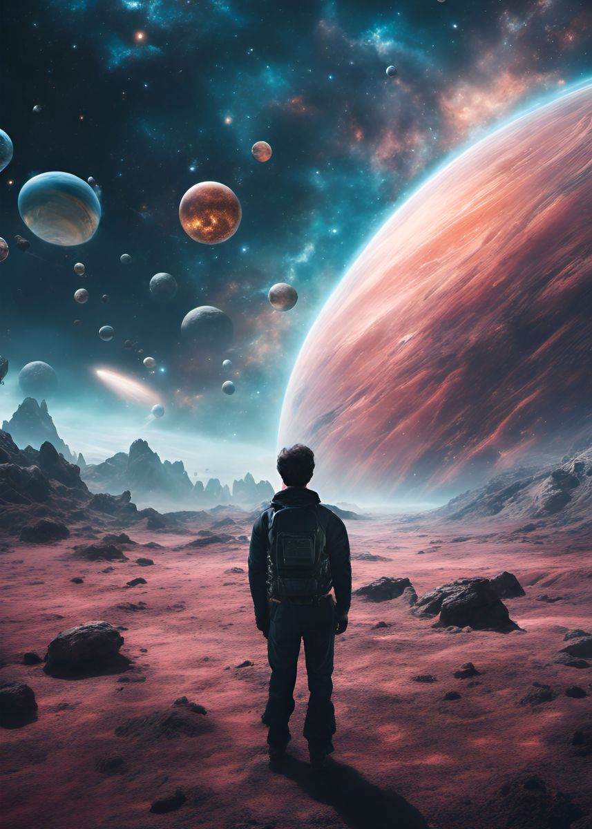 'Cosmic Dreamscape' Poster by Sparkls | Displate