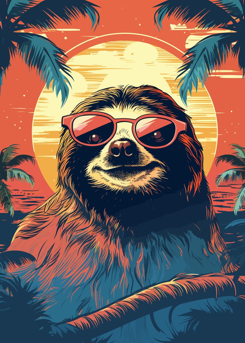 'Risograph Animal' Poster, picture, metal print, paint by Oliver Ben | Displate