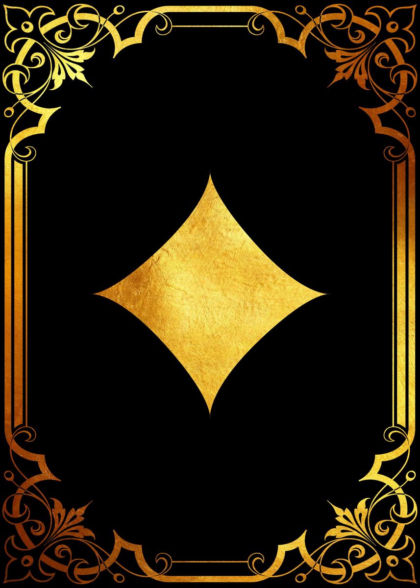 'Gold Diamond' Poster, picture, metal print, paint by Art Fundamentals ...