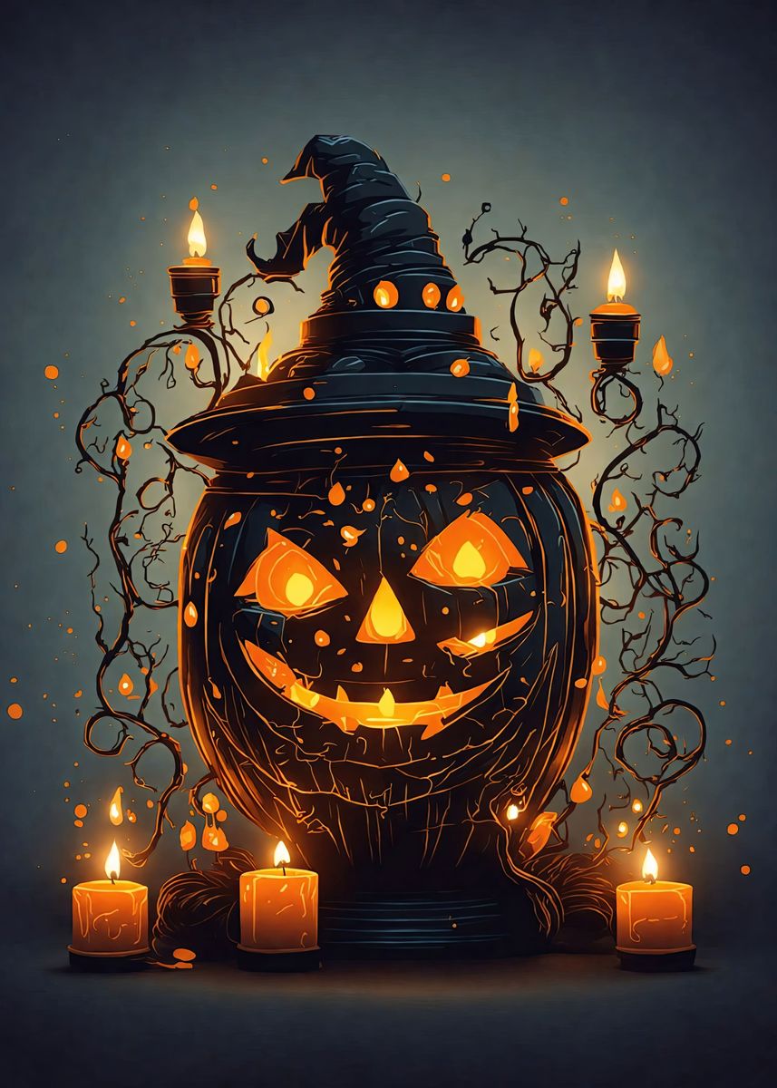 'Jackolantern' Poster by LP Studio | Displate
