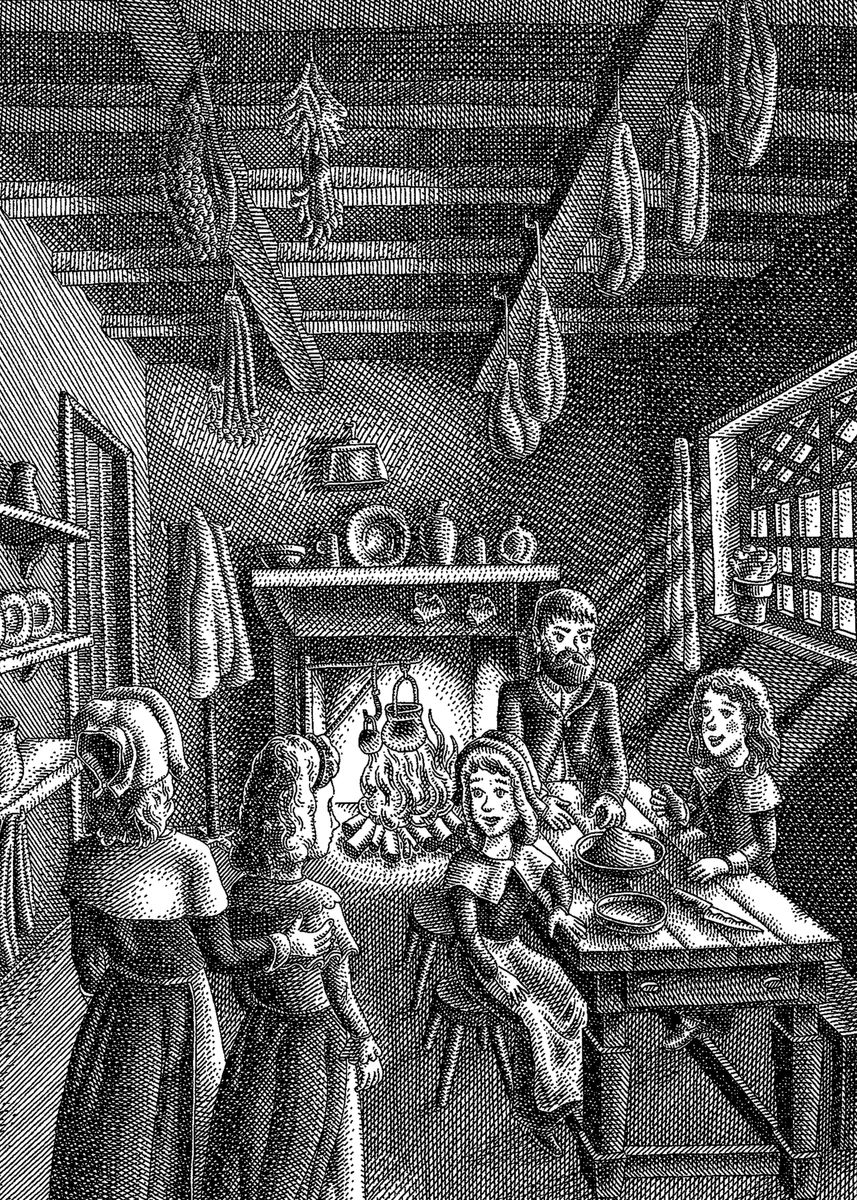 'Old kitchen scene' Poster, picture, metal print, paint by Mircea Pop ...