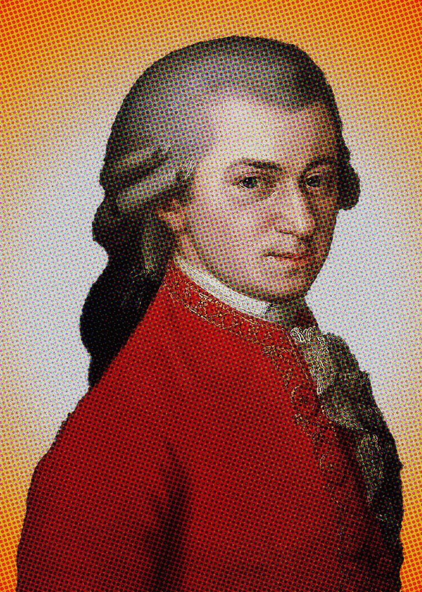 'wolfgang mozart' Poster, picture, metal print, paint by Zeeshan Ali ...