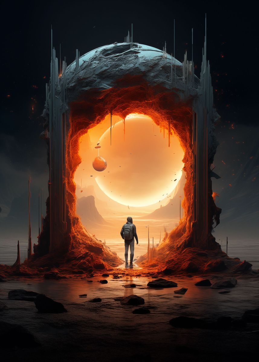 'Mars Portal' Poster, picture, metal print, paint by InfiniteCreations LLC | Displate