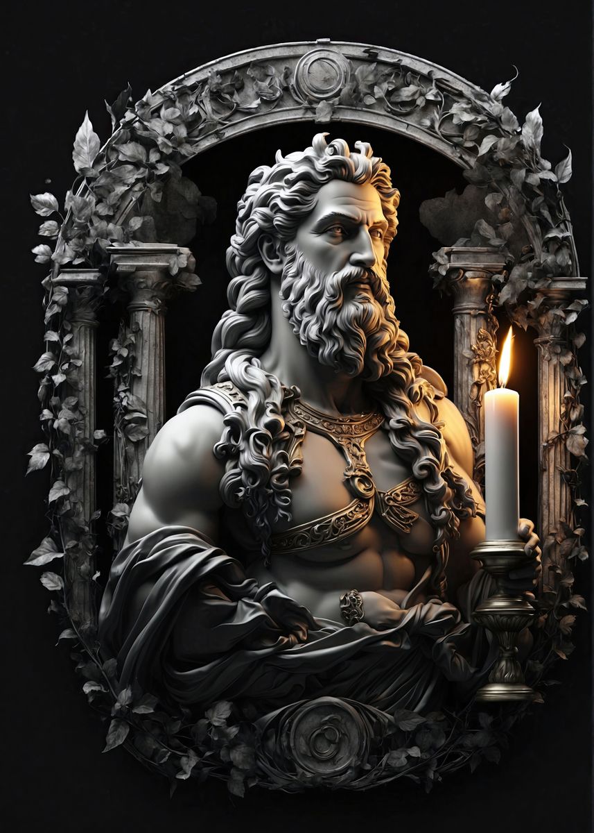 'Greek God Zeus' Poster, picture, metal print, paint by LP Design and ...