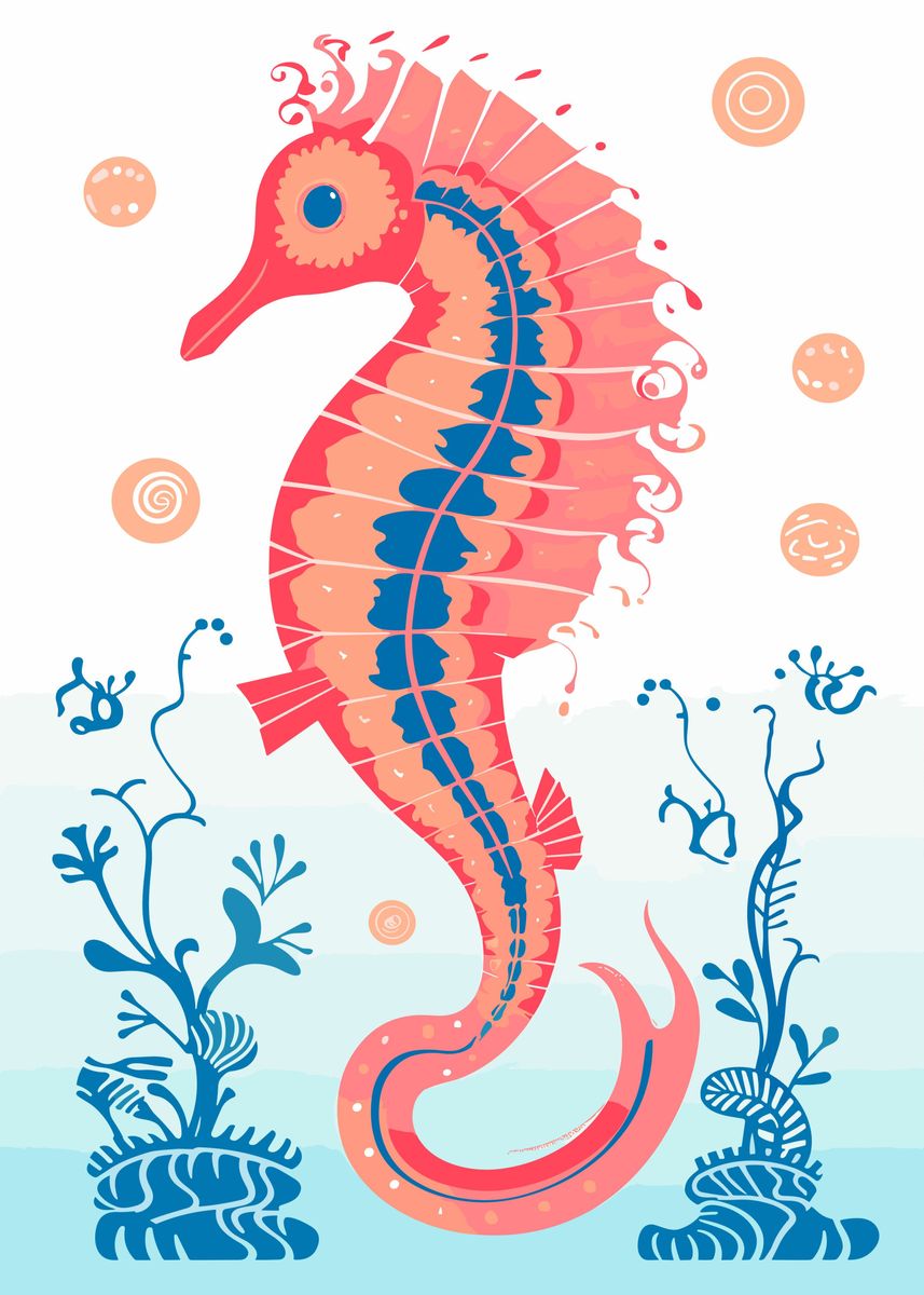 'Risograph Animal' Poster, picture, metal print, paint by Oliver Ben | Displate