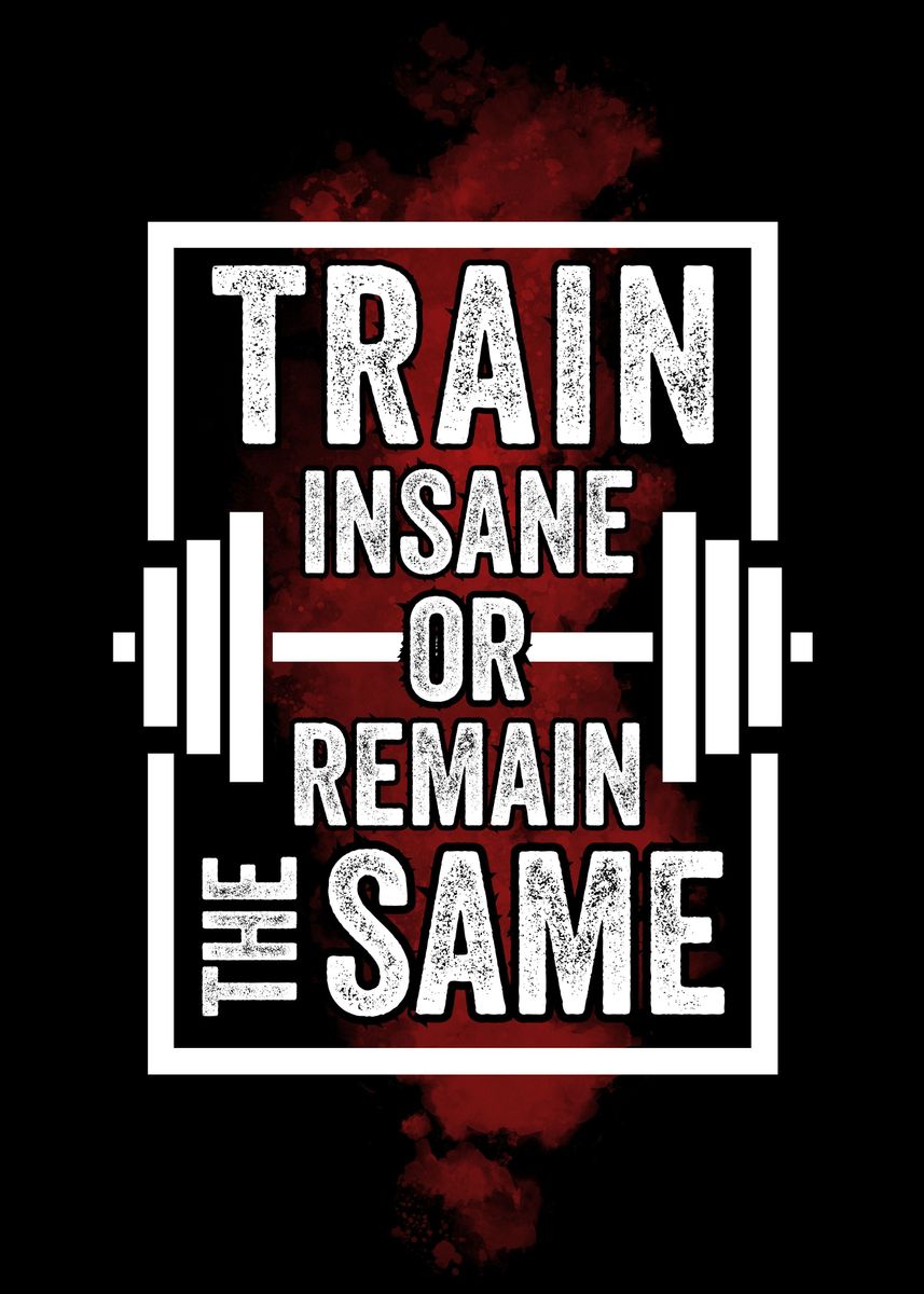 'motivational gym quote ' Poster, picture, metal print, paint by ...