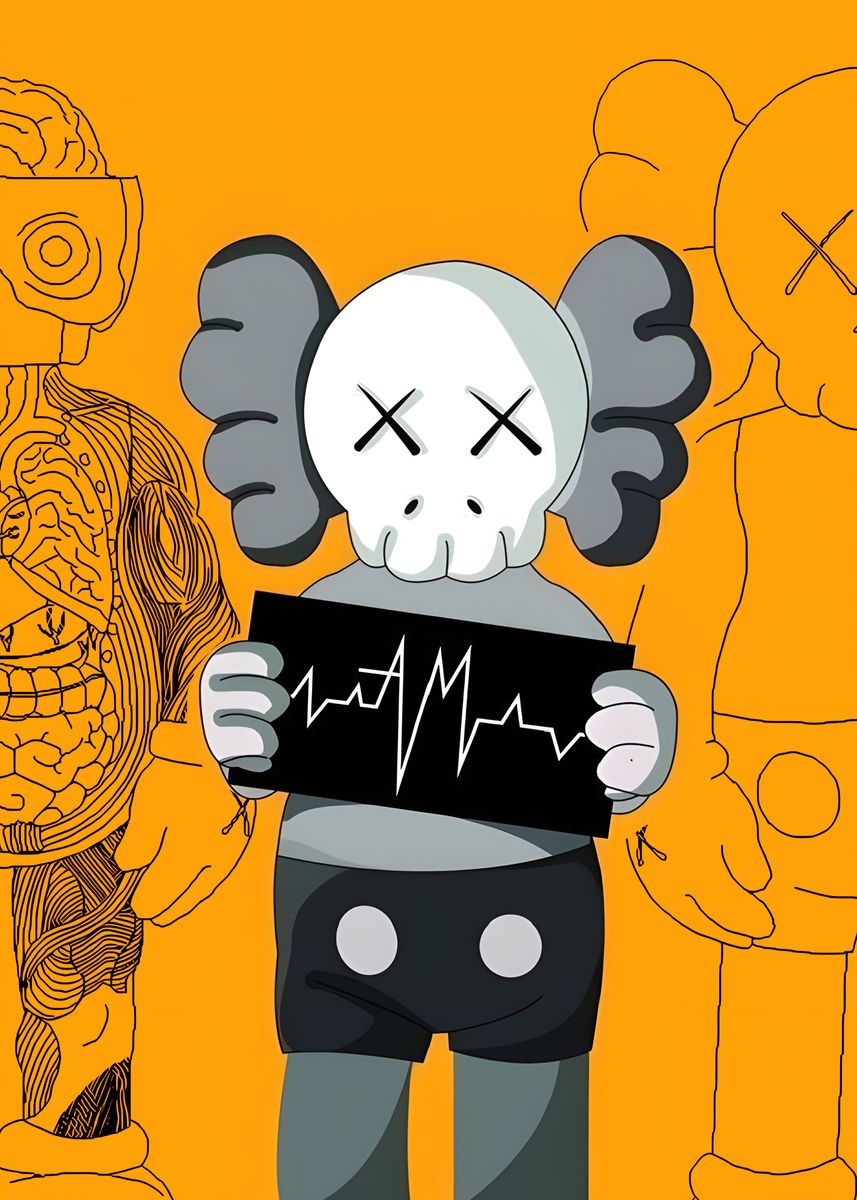 'Kaws Art Graffiti Street' Poster, picture, metal print, paint by ART ...