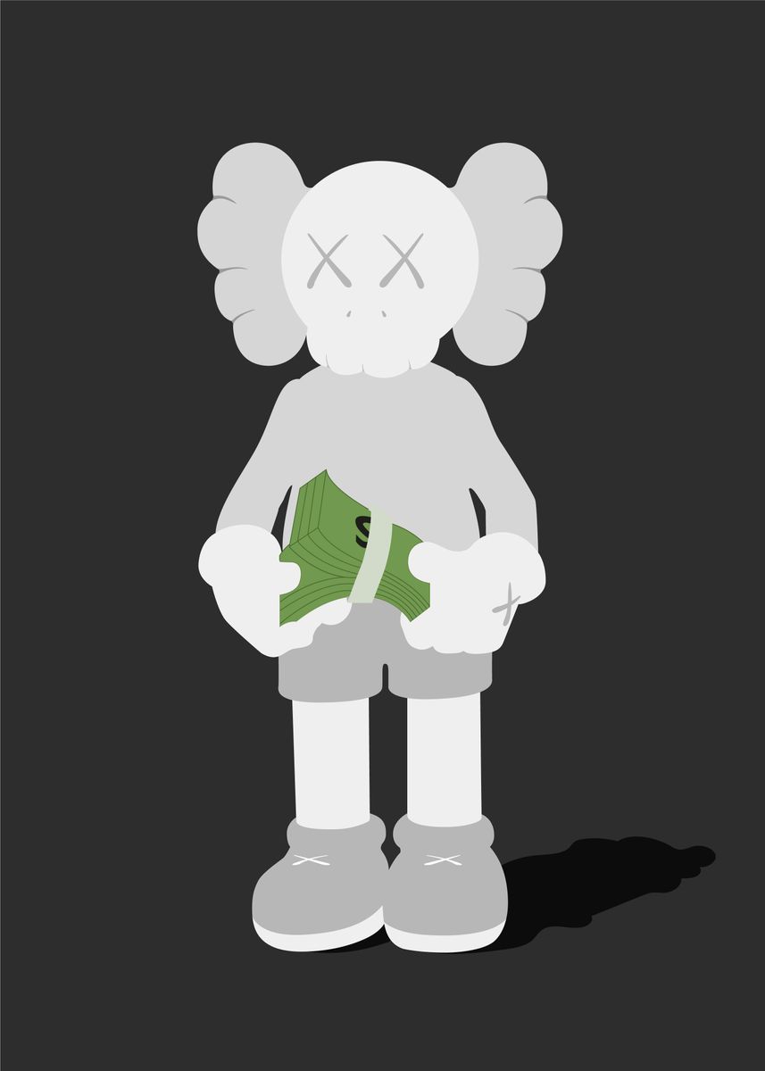 'Kaws Money' Poster, picture, metal print, paint by SBS | Displate