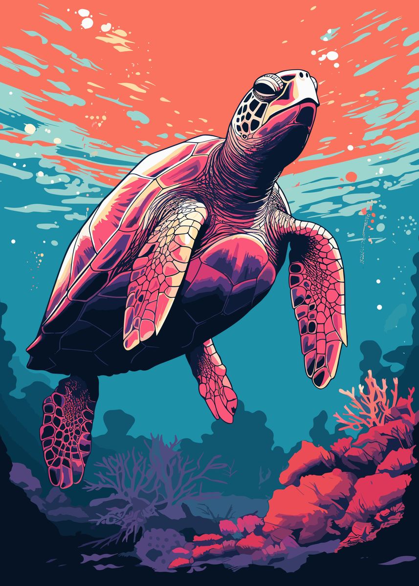 'Risograph Animal' Poster, picture, metal print, paint by Oliver Ben | Displate