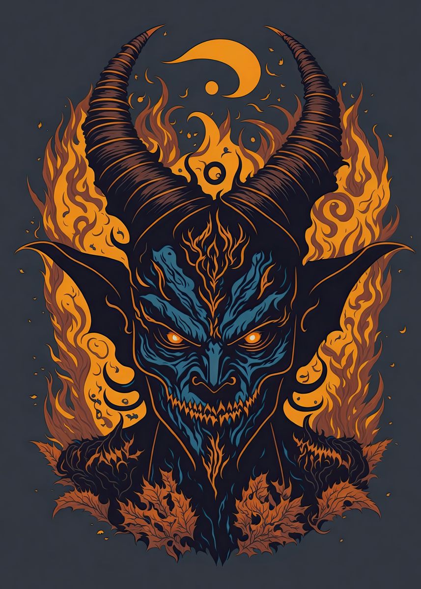 'Demon' Poster, picture, metal print, paint by LP Design and Studio ...