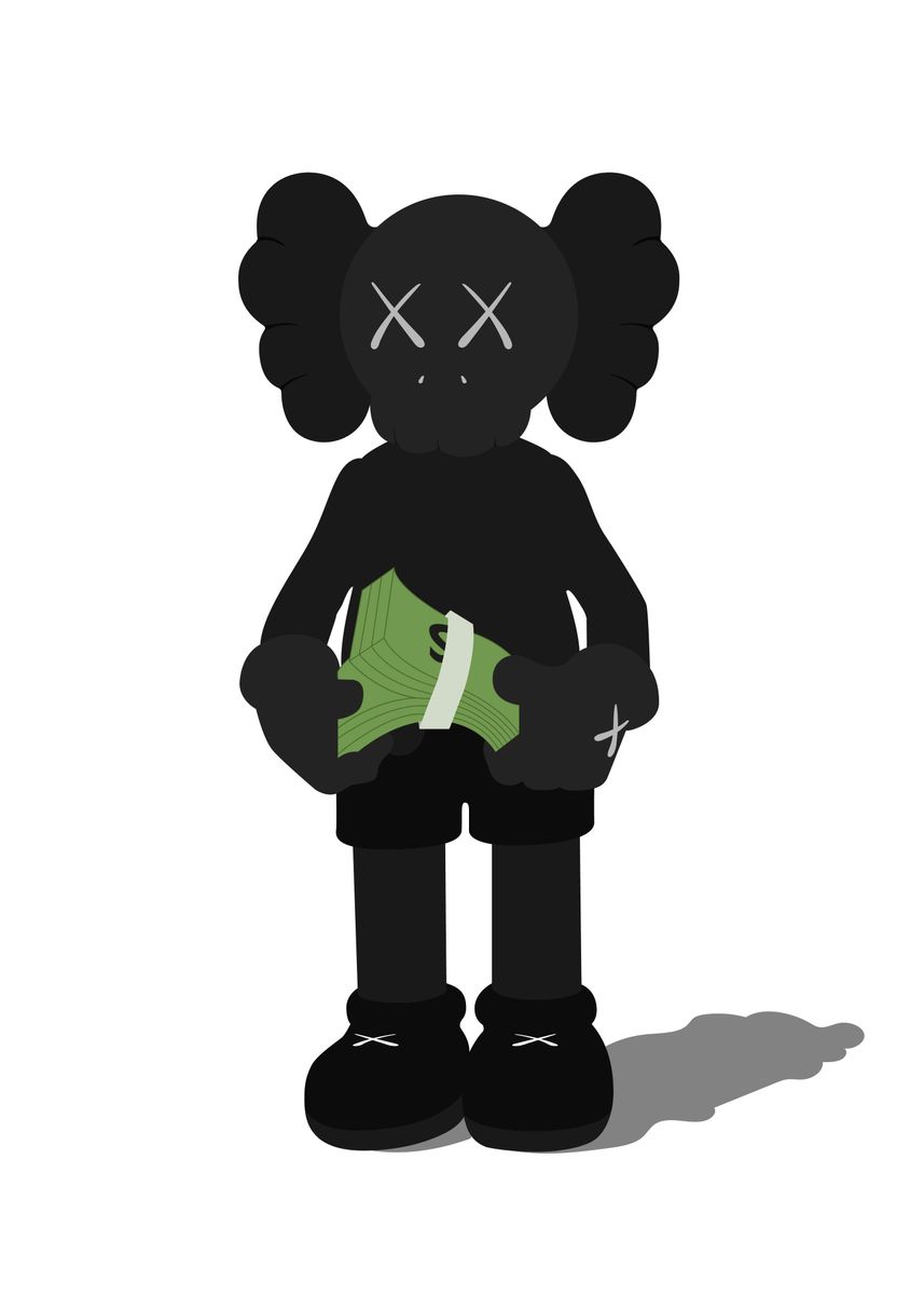 'Kaws Money' Poster, picture, metal print, paint by SBS | Displate