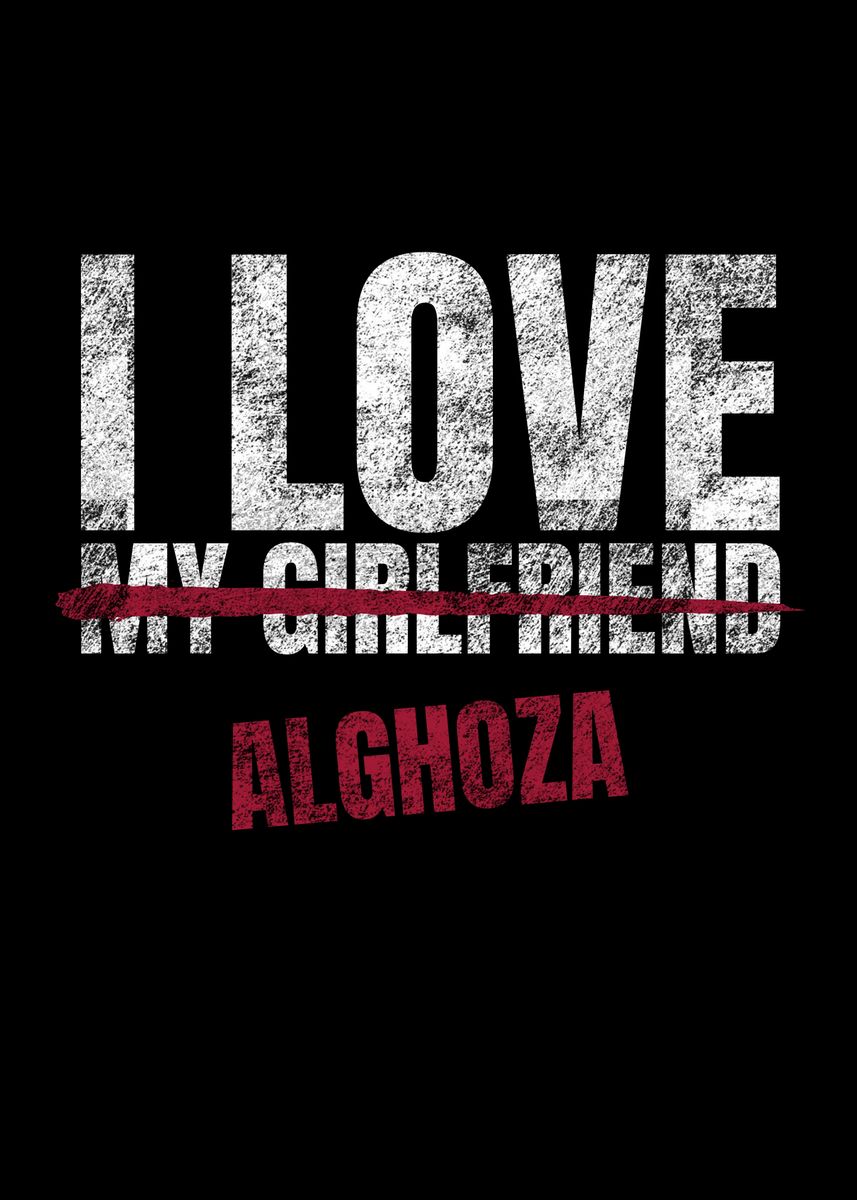 'I Love Alghoza Musical' Poster, picture, metal print, paint by Lukes ...