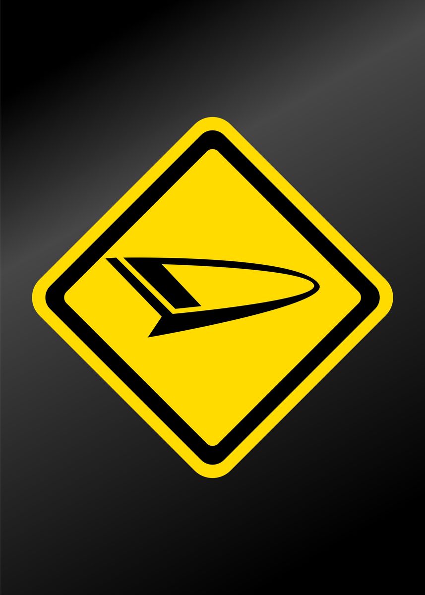 'road sign badges' Poster, picture, metal print, paint by Artistic Aura ...