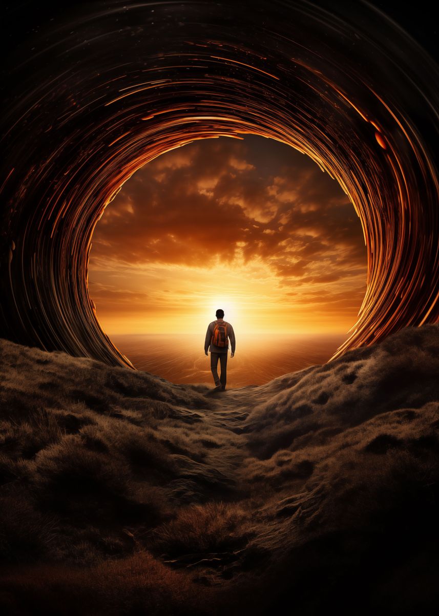 'Wormhole' Poster, picture, metal print, paint by Bofferding | Displate