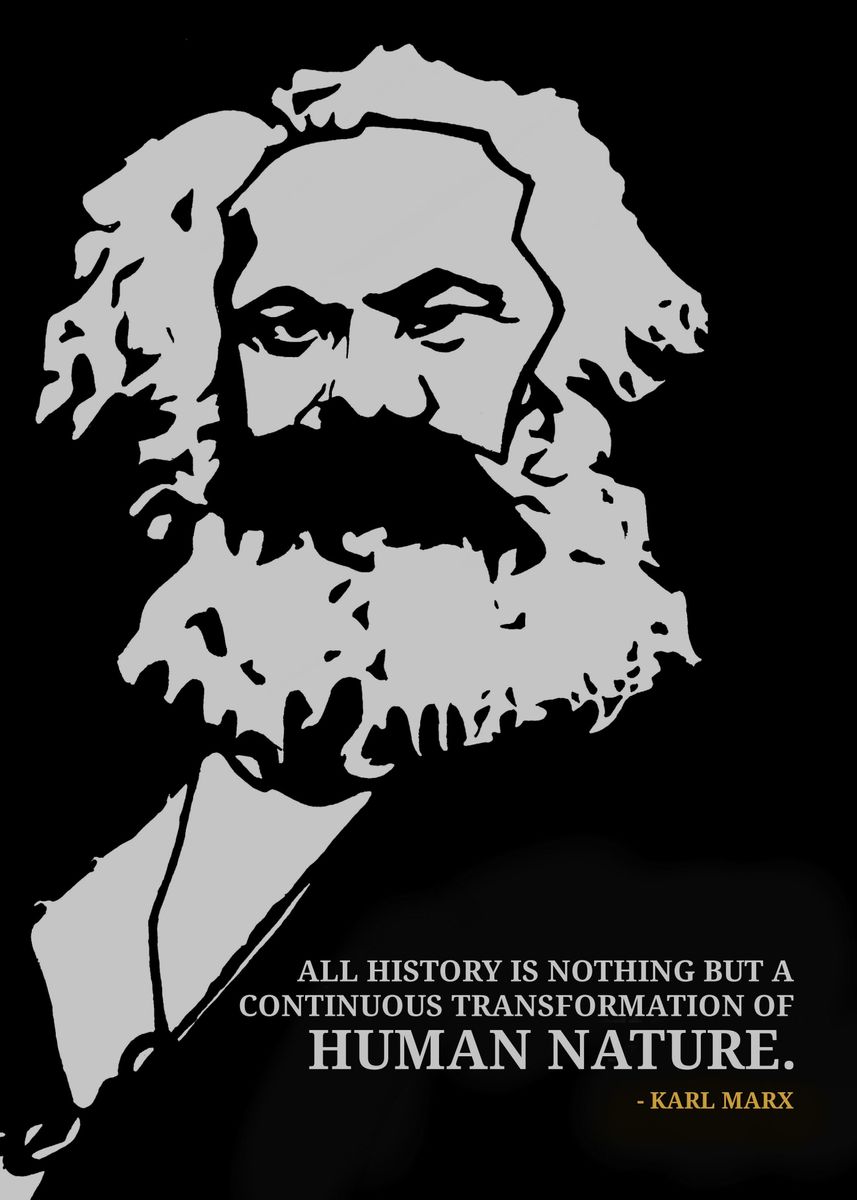 'Karl Marx ' Poster, picture, metal print, paint by iwak ayam | Displate