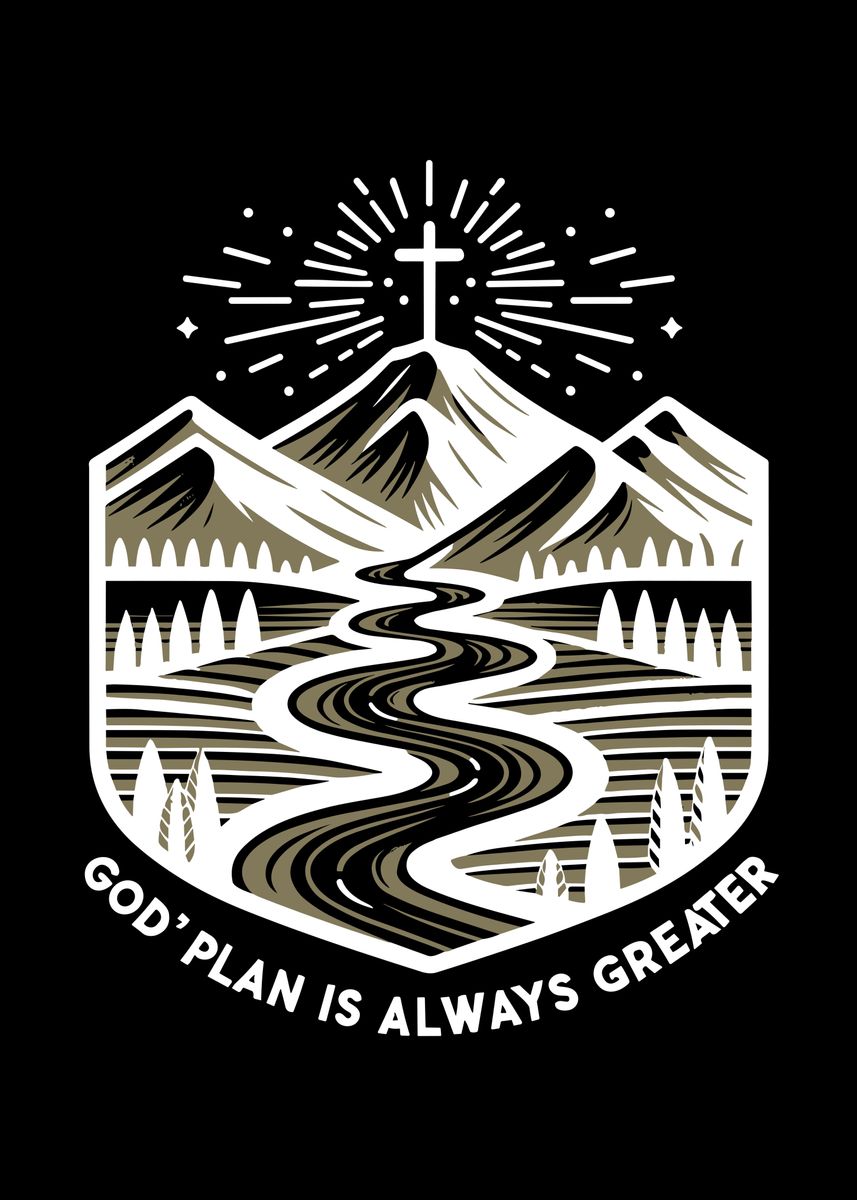 'Gods Plan is Always' Poster, picture, metal print, paint by Francois ...