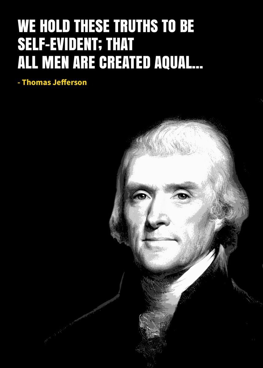 'Thomas Jefferson ' Poster, picture, metal print, paint by Yoshhhh ...