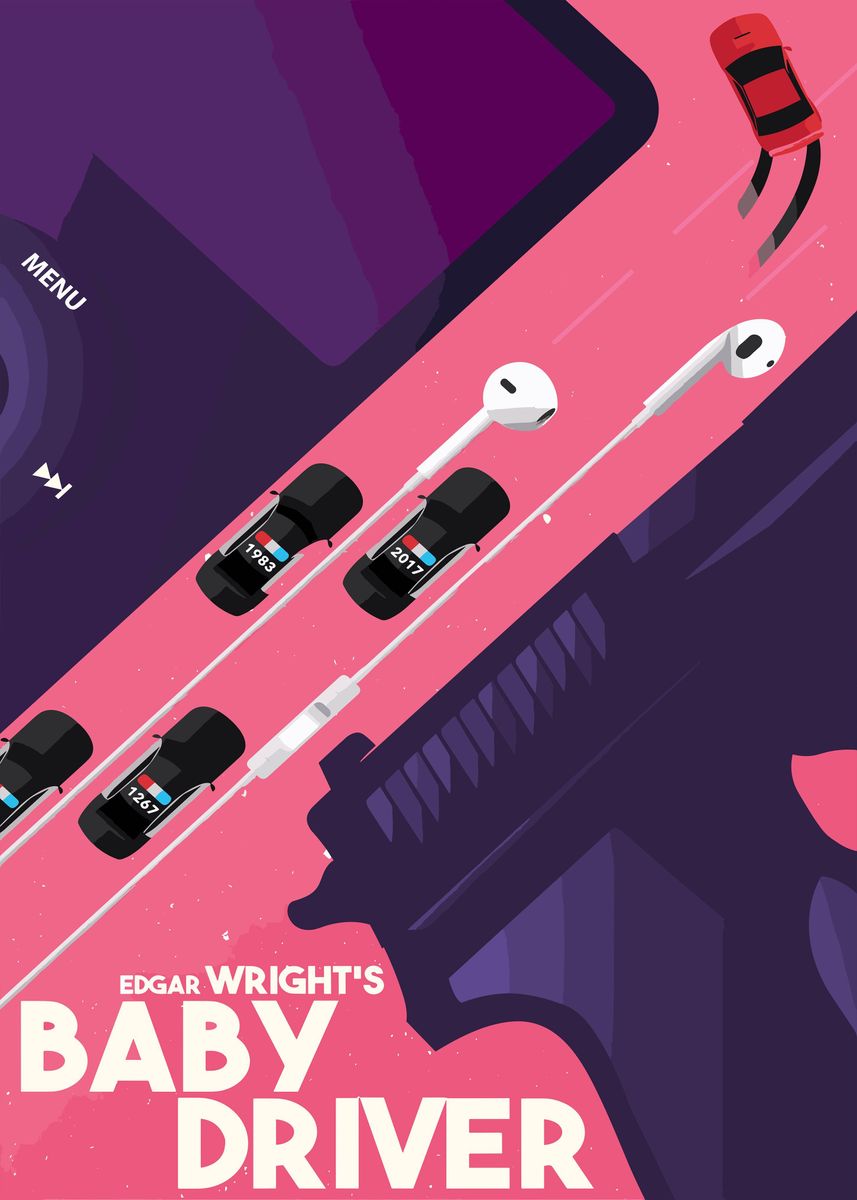 'Baby driver' Poster, picture, metal print, paint by Dickie77 | Displate