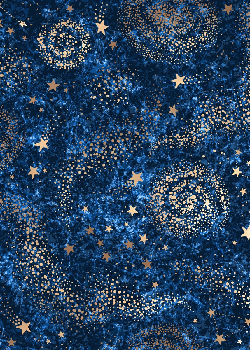 'Starry Night Space Night' Poster, picture, metal print, paint by Candy ...