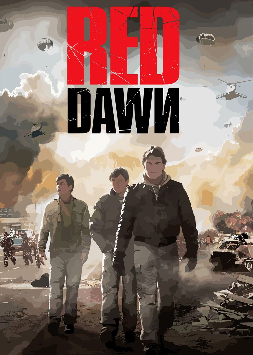 'Red dawn' Poster, picture, metal print, paint by Dickie77 | Displate