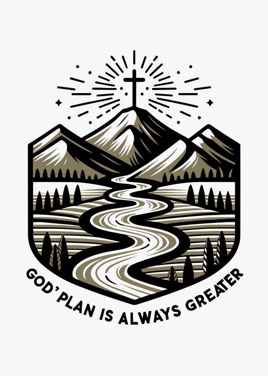 'Gods Plan is Always' Poster, picture, metal print, paint by Francois ...