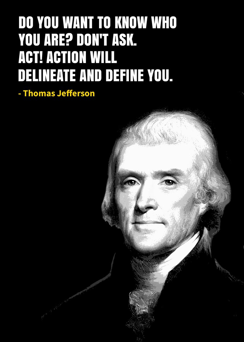 'Thomas Jefferson ' Poster, picture, metal print, paint by Yoshhhh ...