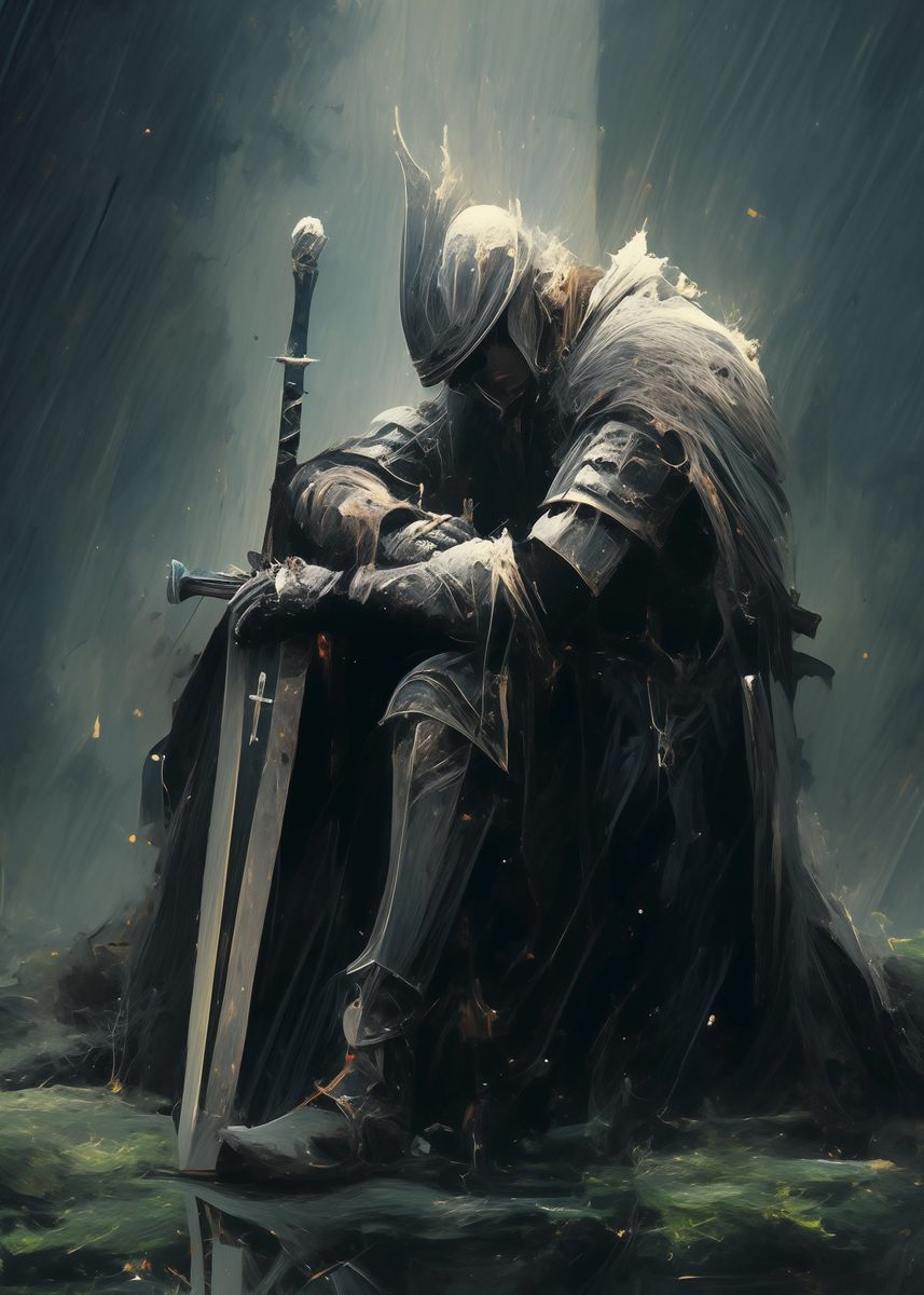 'Defeated Soul' Poster, picture, metal print, paint by Bingo | Displate