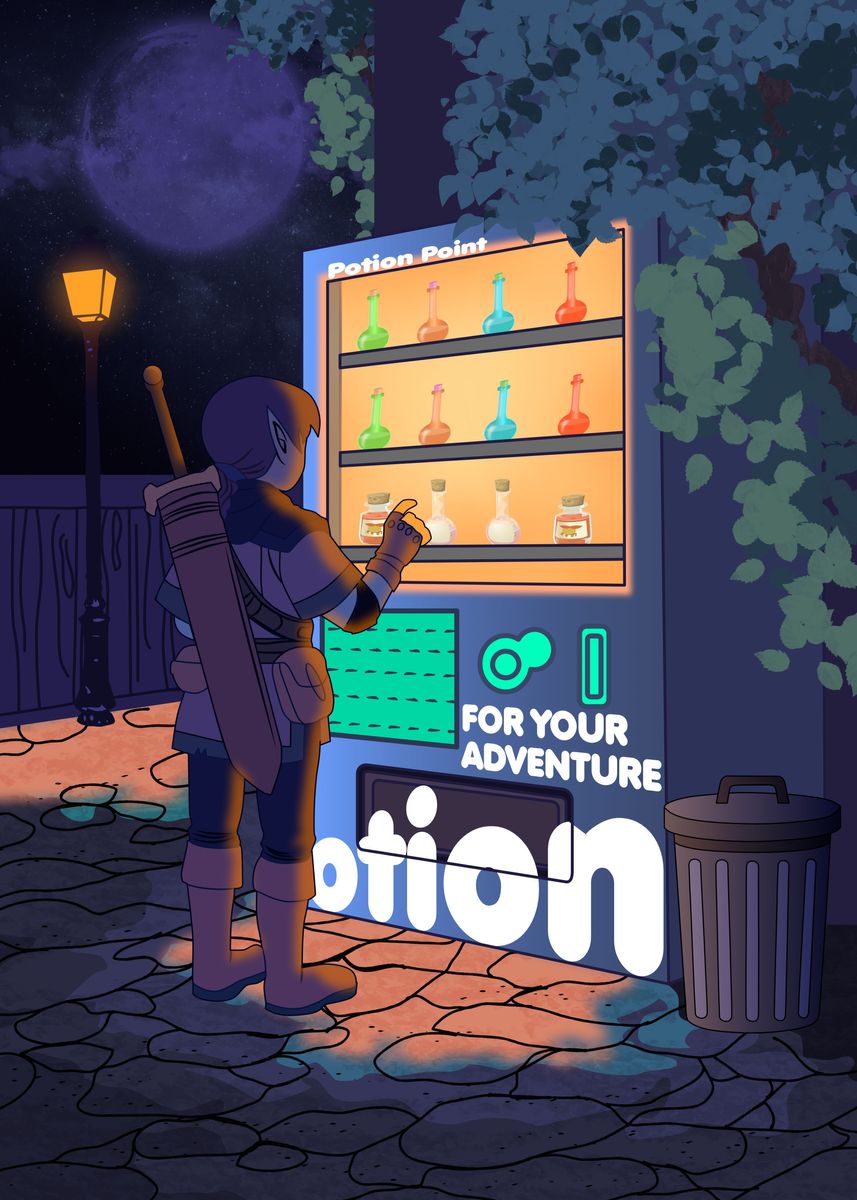 'potion store' Poster, picture, metal print, paint by geeks holic ...