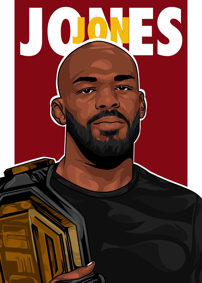 'Jon Jones' Poster, picture, metal print, paint by Imad Madd | Displate