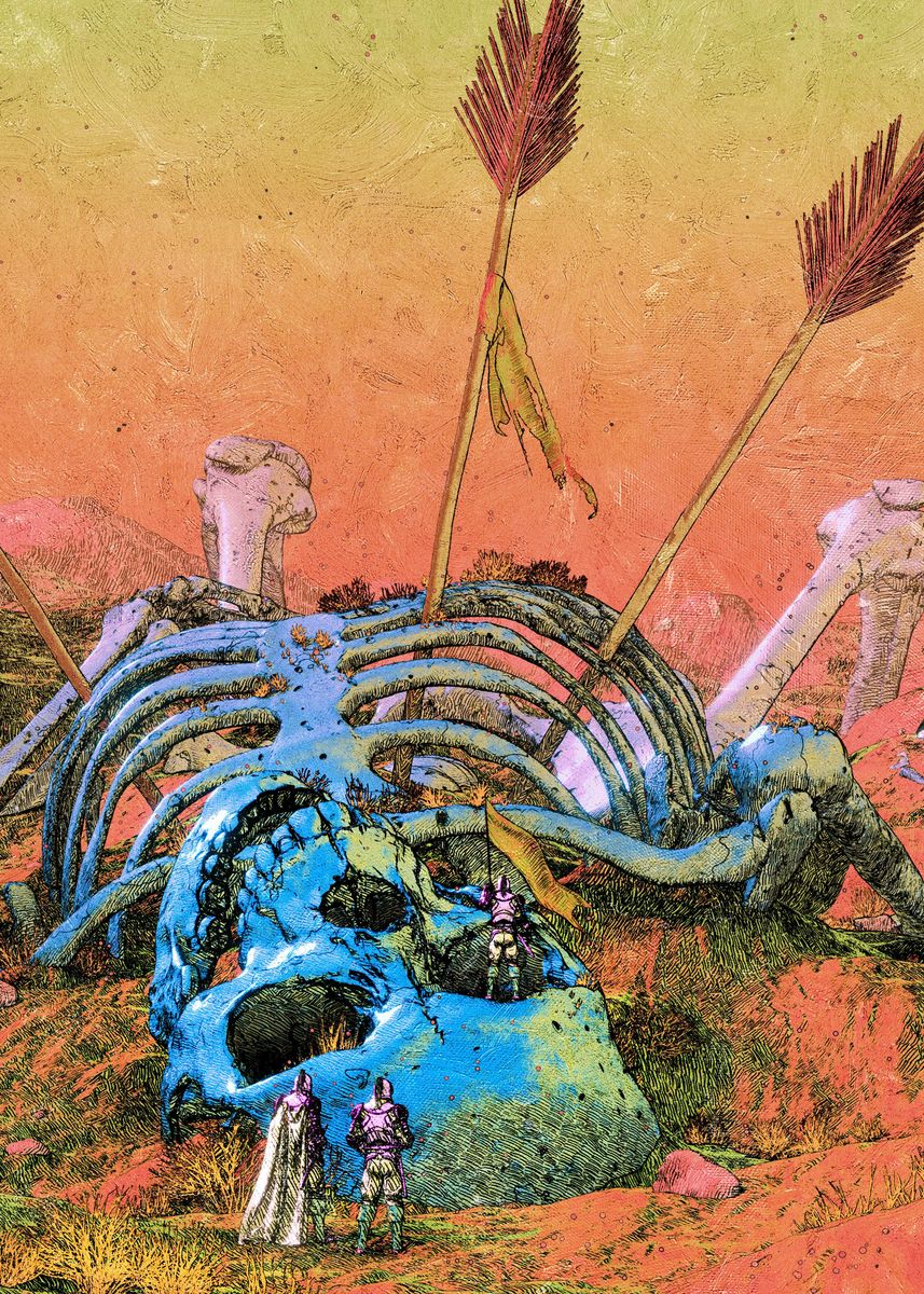 'The Fallen Giant' Poster, picture, metal print, paint by Calder Moore ...