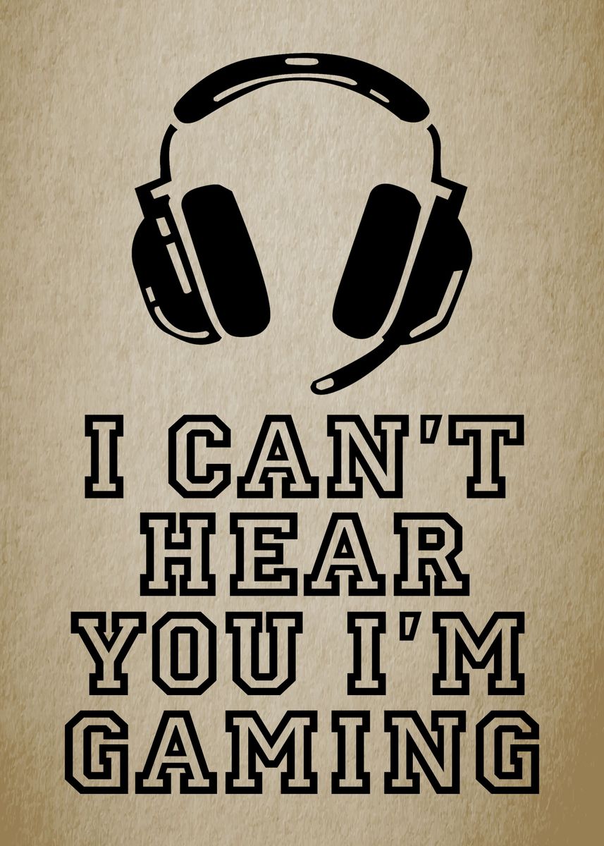 'Gaming Poster ' Poster, picture, metal print, paint by Big Mouse ...