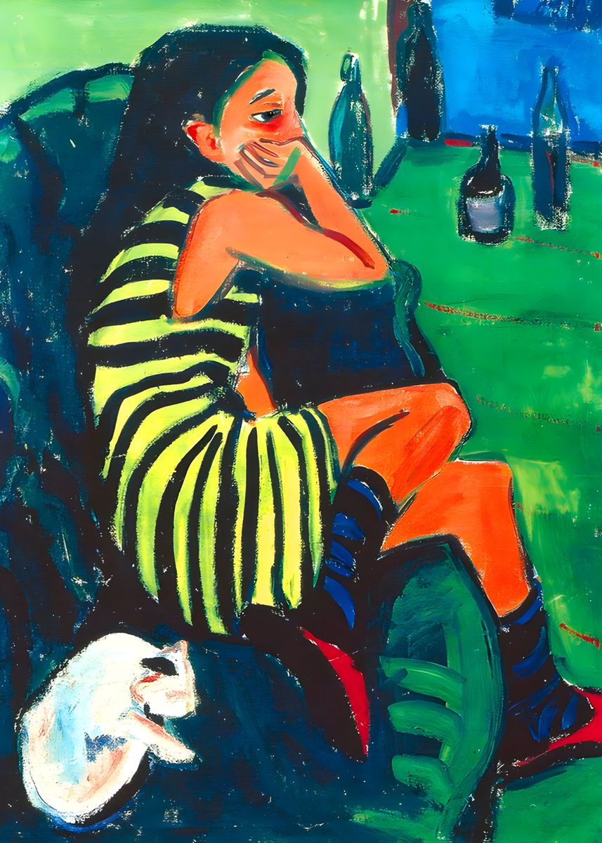 'Artiste Marcella' Poster, picture, metal print, paint by Jon Baran ...