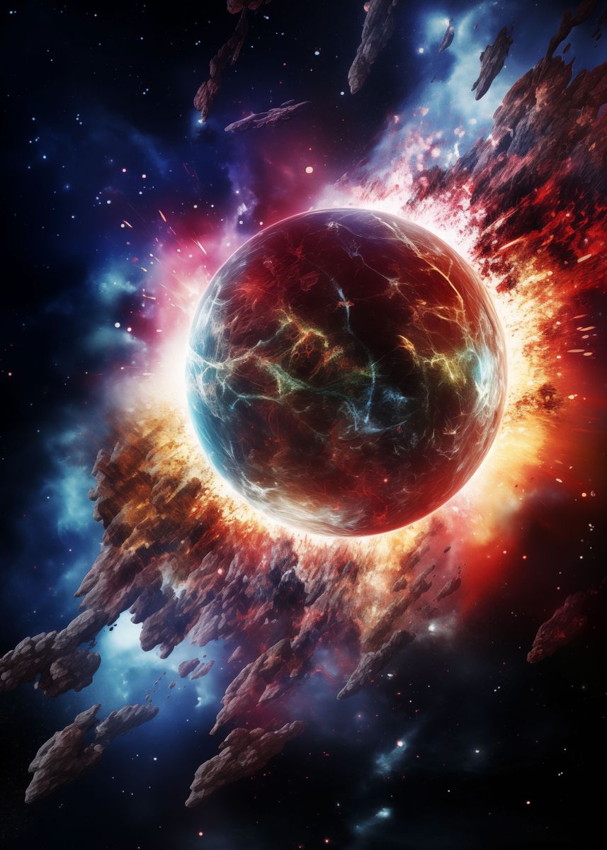 'Supernova Explosion' Poster, picture, metal print, paint by Definition ...