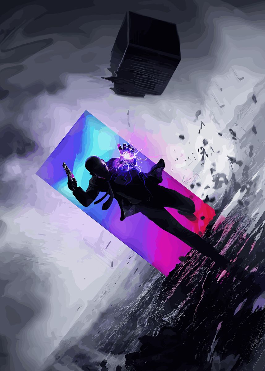 'Synapse' Poster, picture, metal print, paint by Anime | Displate