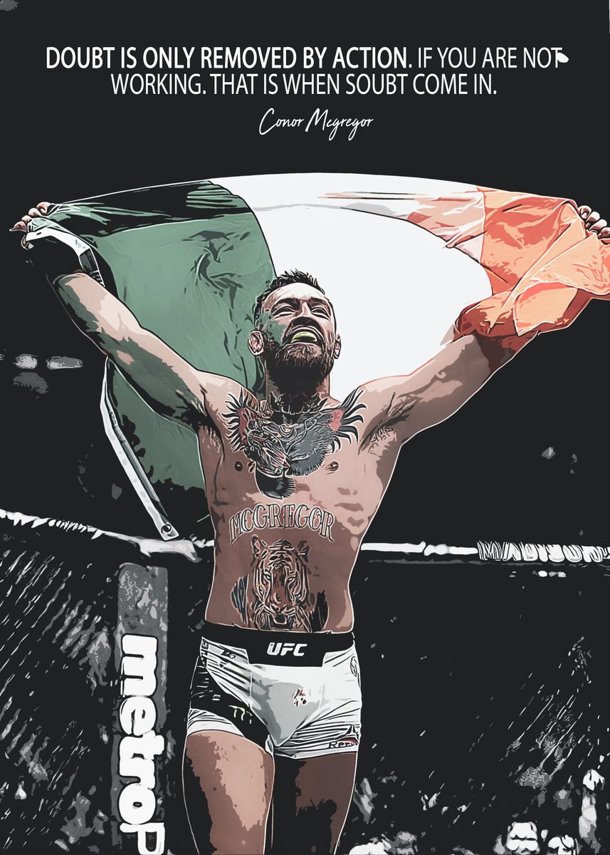 'conor mcgregor quotes' Poster, picture, metal print, paint by Benny ...