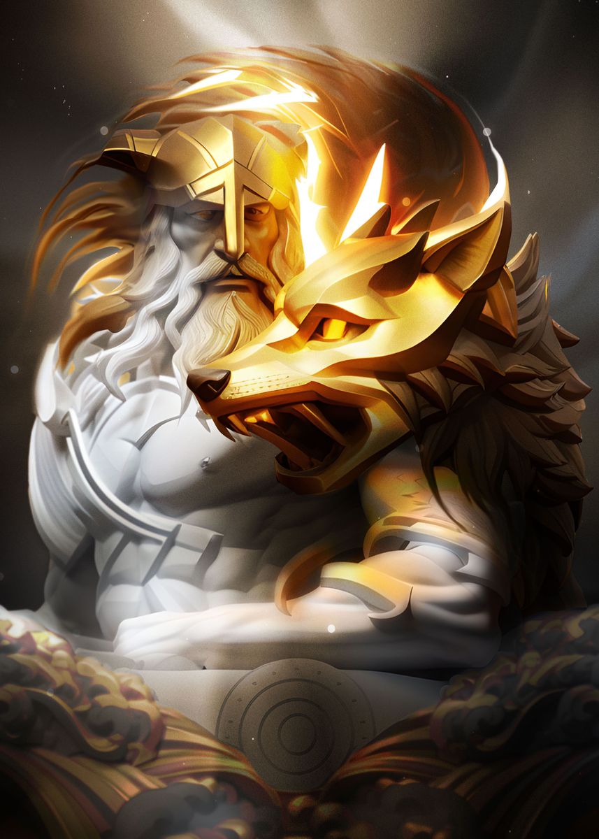 'Tyr God of Brave' Poster, picture, metal print, paint by Aleksandr ...