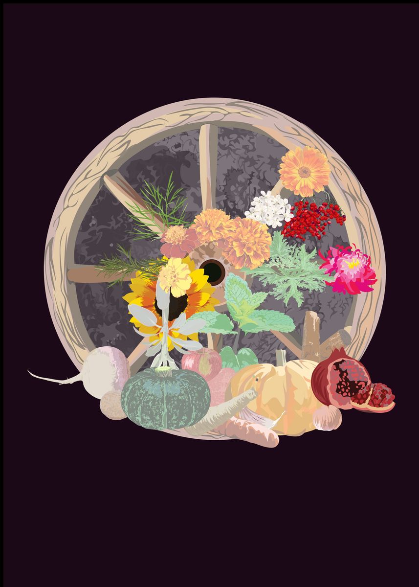 'Samhain' Poster, picture, metal print, paint by Km3ellis | Displate