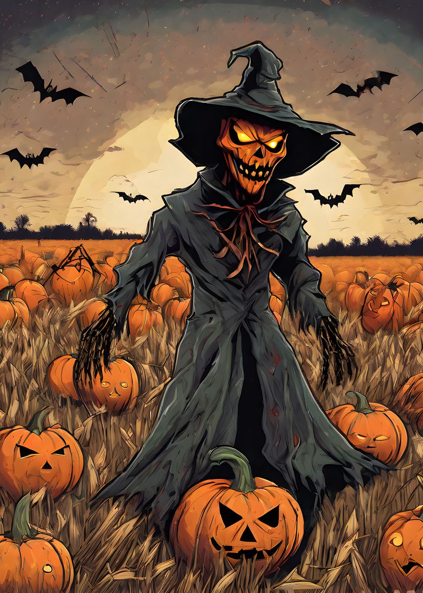 'Scarecrow' Poster, picture, metal print, paint by Scream Master | Displate