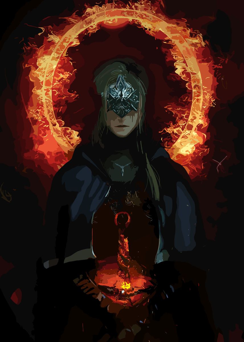 'The Fire Keeper' Poster, picture, metal print, paint by B A G O R ...