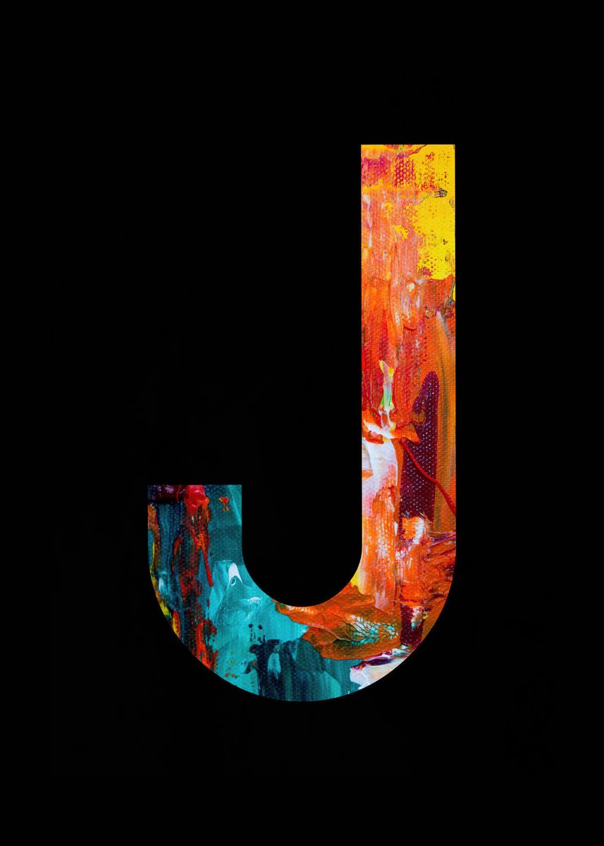 'Alphabet Abstract' Poster, picture, metal print, paint by babi lonia ...