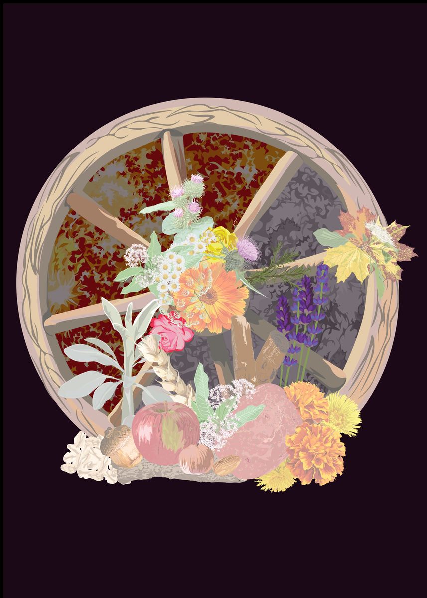 'Mabon' Poster, picture, metal print, paint by Km3ellis | Displate