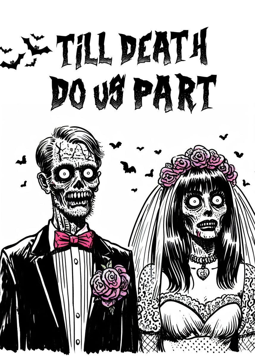 'Till Death Do Us Part' Poster, picture, metal print, paint by EDSON ...