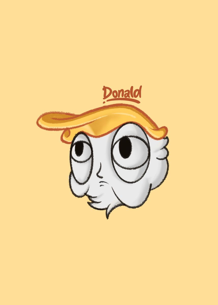 'Donald' Poster, picture, metal print, paint by pxlsm studio | Displate