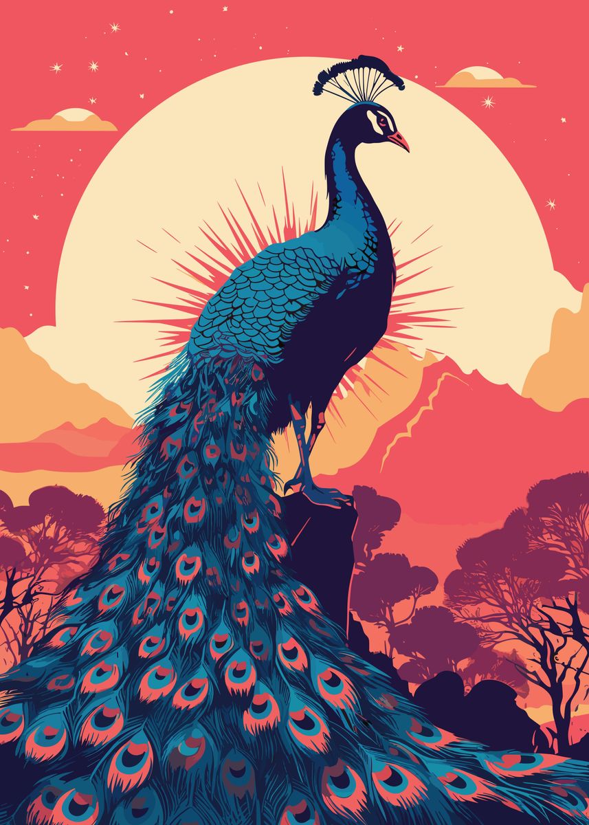 'Risograph Animal' Poster, picture, metal print, paint by Oliver Ben | Displate