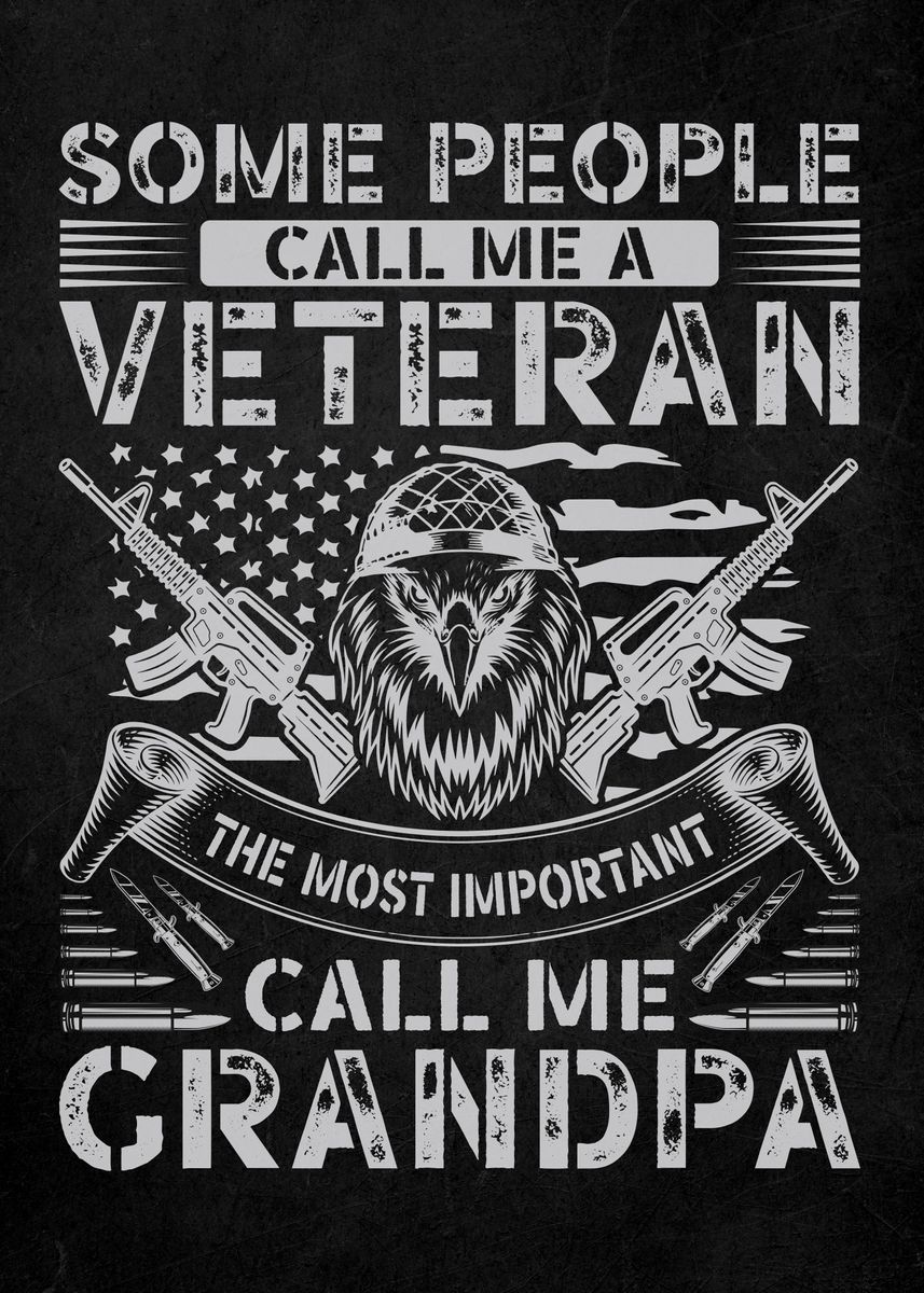 'Veteran Military Quote' Poster, picture, metal print, paint by Art ...