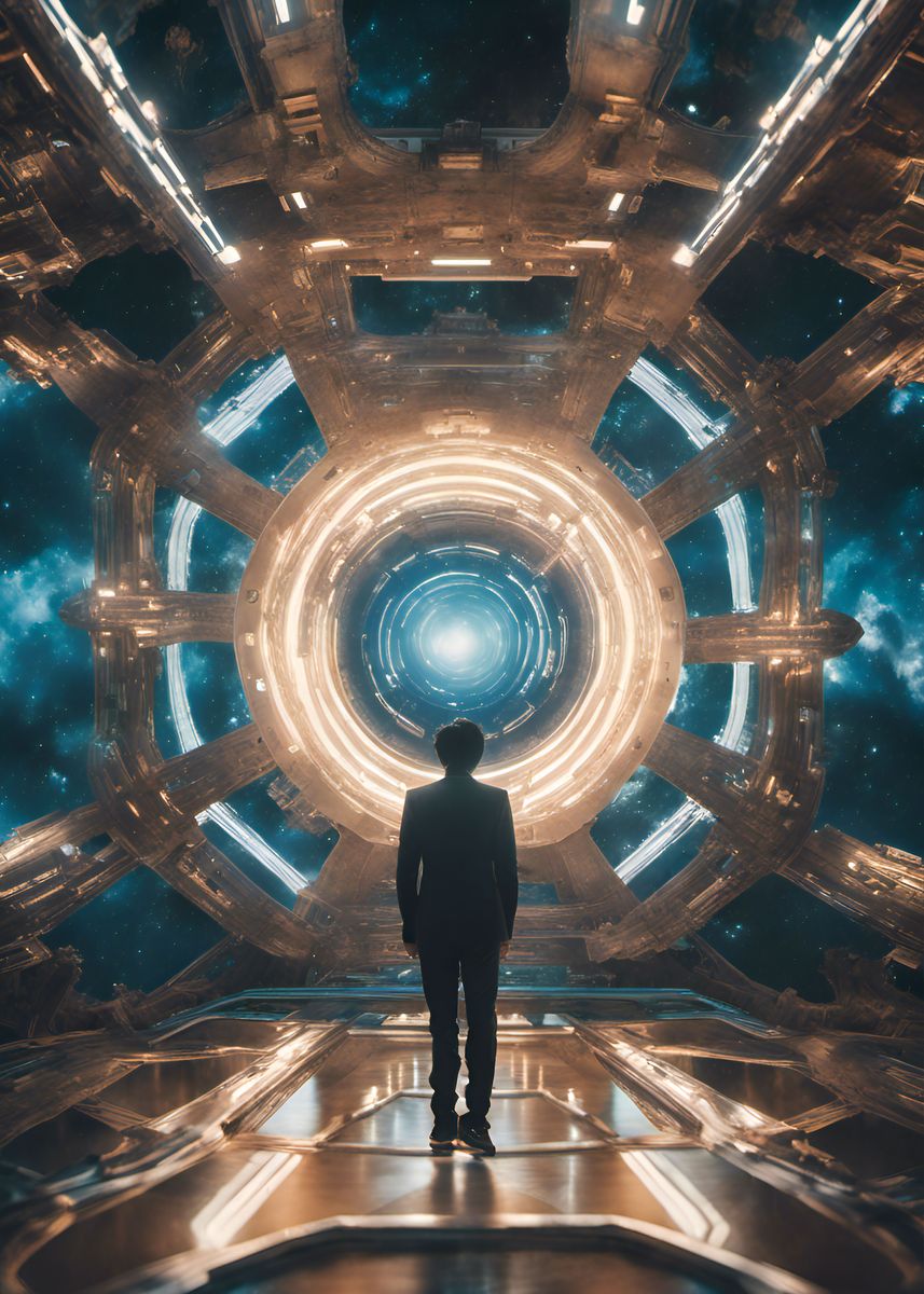 'Cosmic Fusion' Poster, picture, metal print, paint by Sparkls | Displate