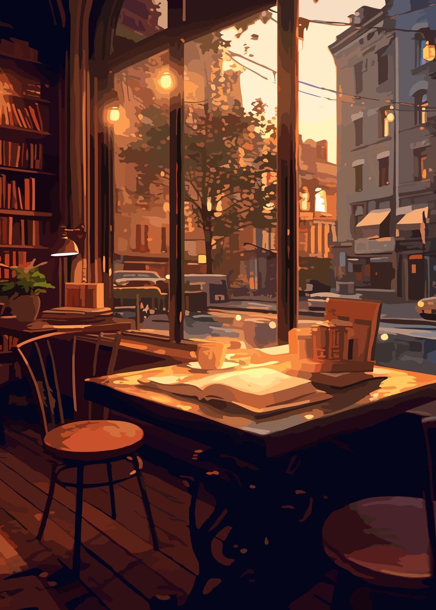 'Beautiful Street Corner' Poster, picture, metal print, paint by ...