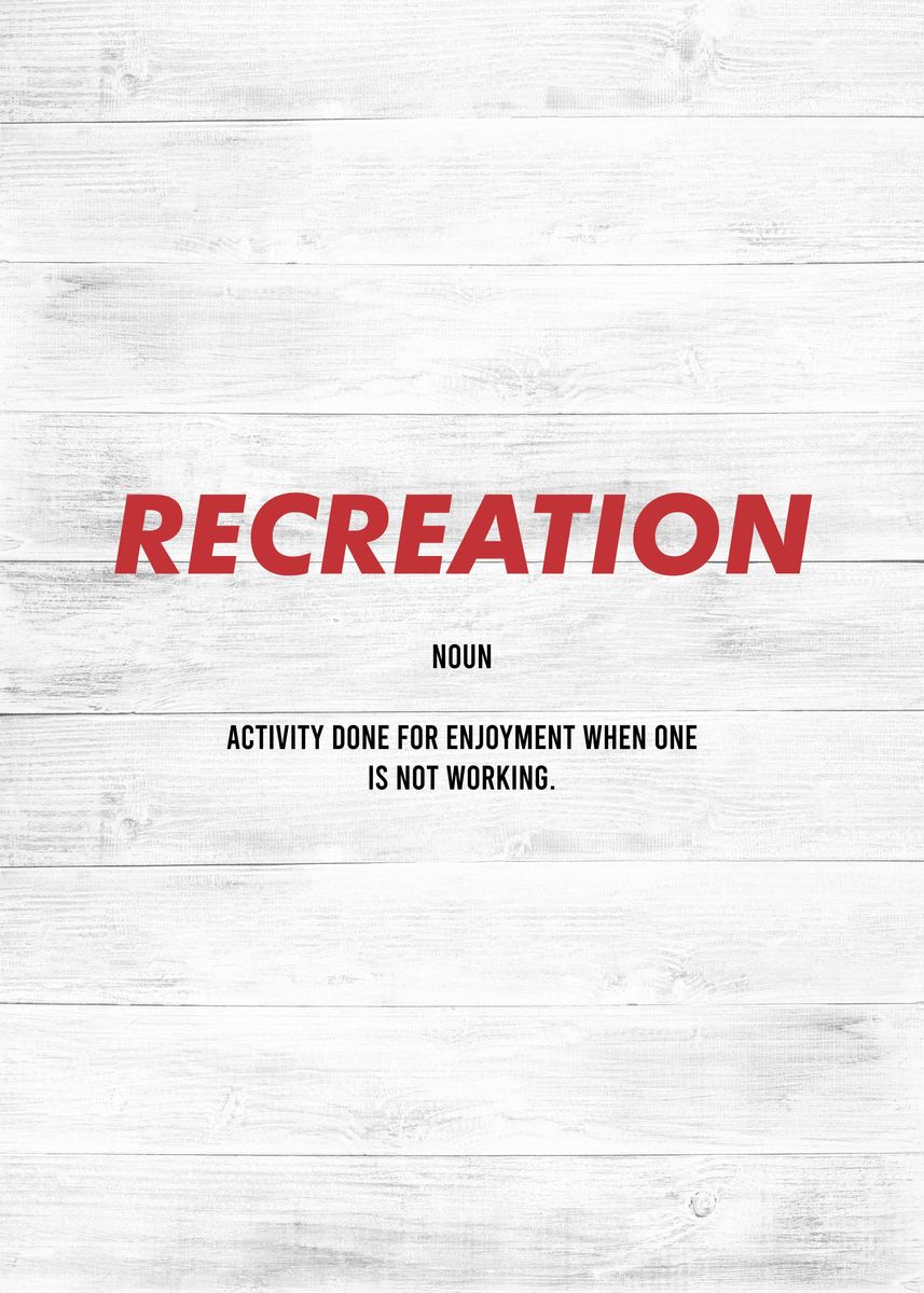 'recreation' Poster, picture, metal print, paint by Top Collection ...