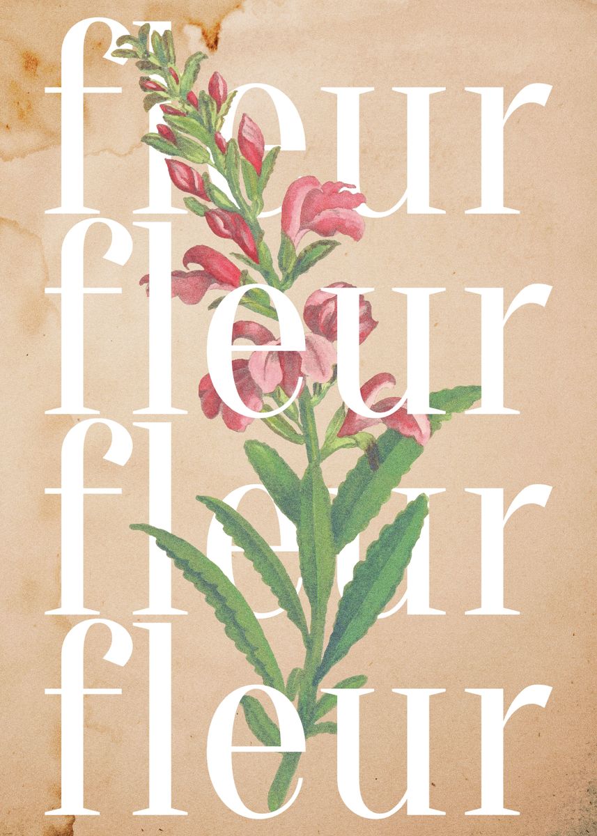 'Fleur' Poster, picture, metal print, paint by Vultus Poster | Displate