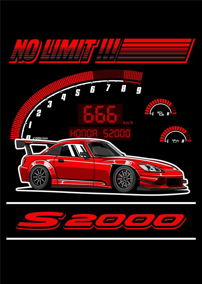 'Honda S2000' Poster, picture, metal print, paint by Heru Kurniawan ...